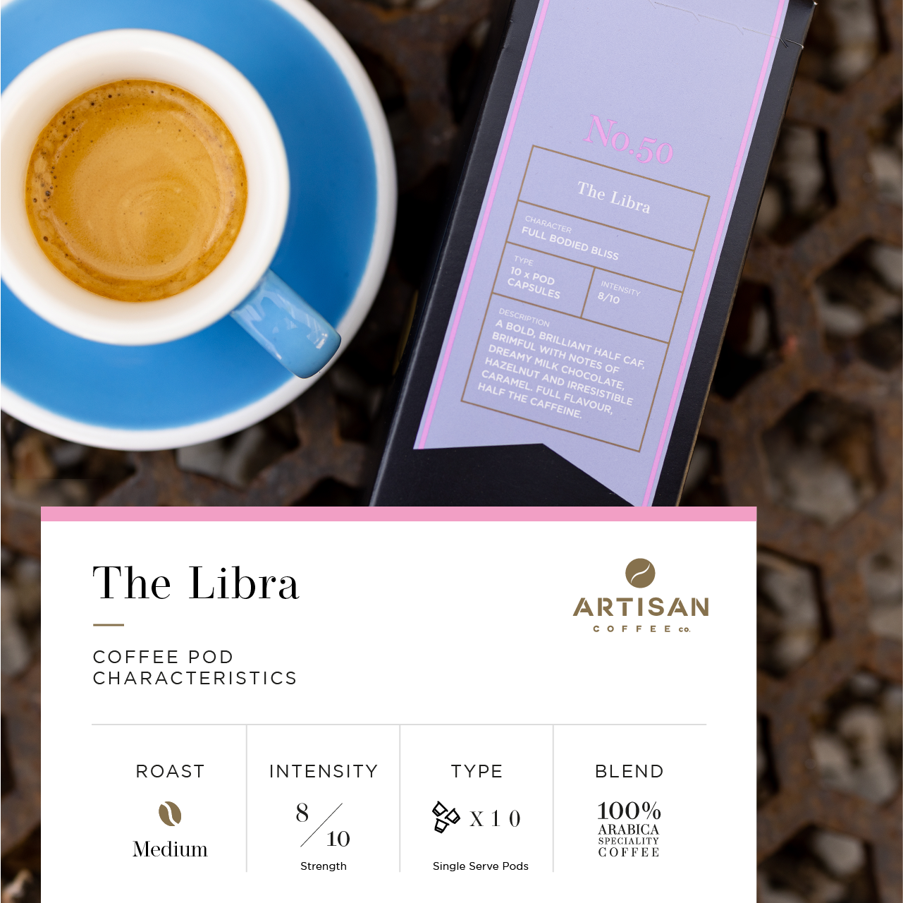 The Libra Halfcaf | Nespresso® Compatible Coffee Pods | Artisan Coffee – Artisan Coffee Co.