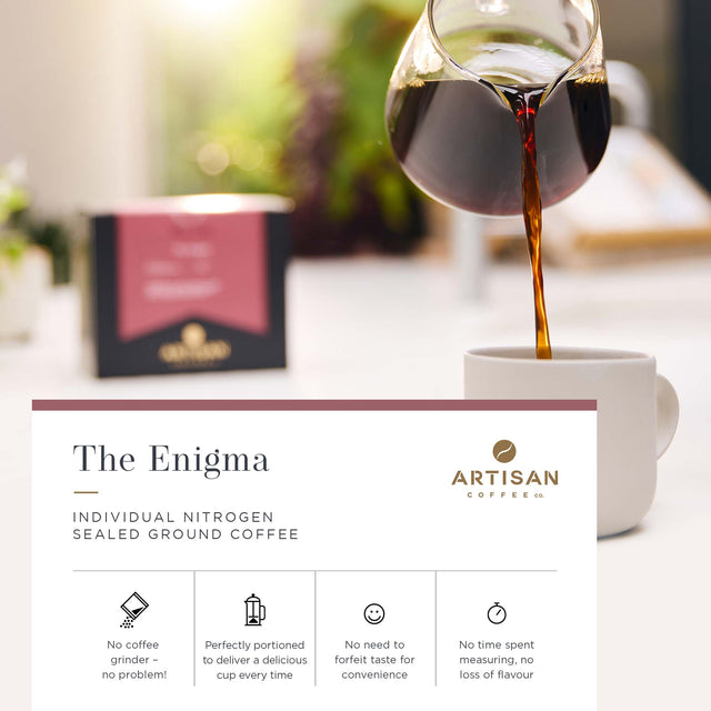 The Enigma Ground Coffee – Artisan Coffee Co.